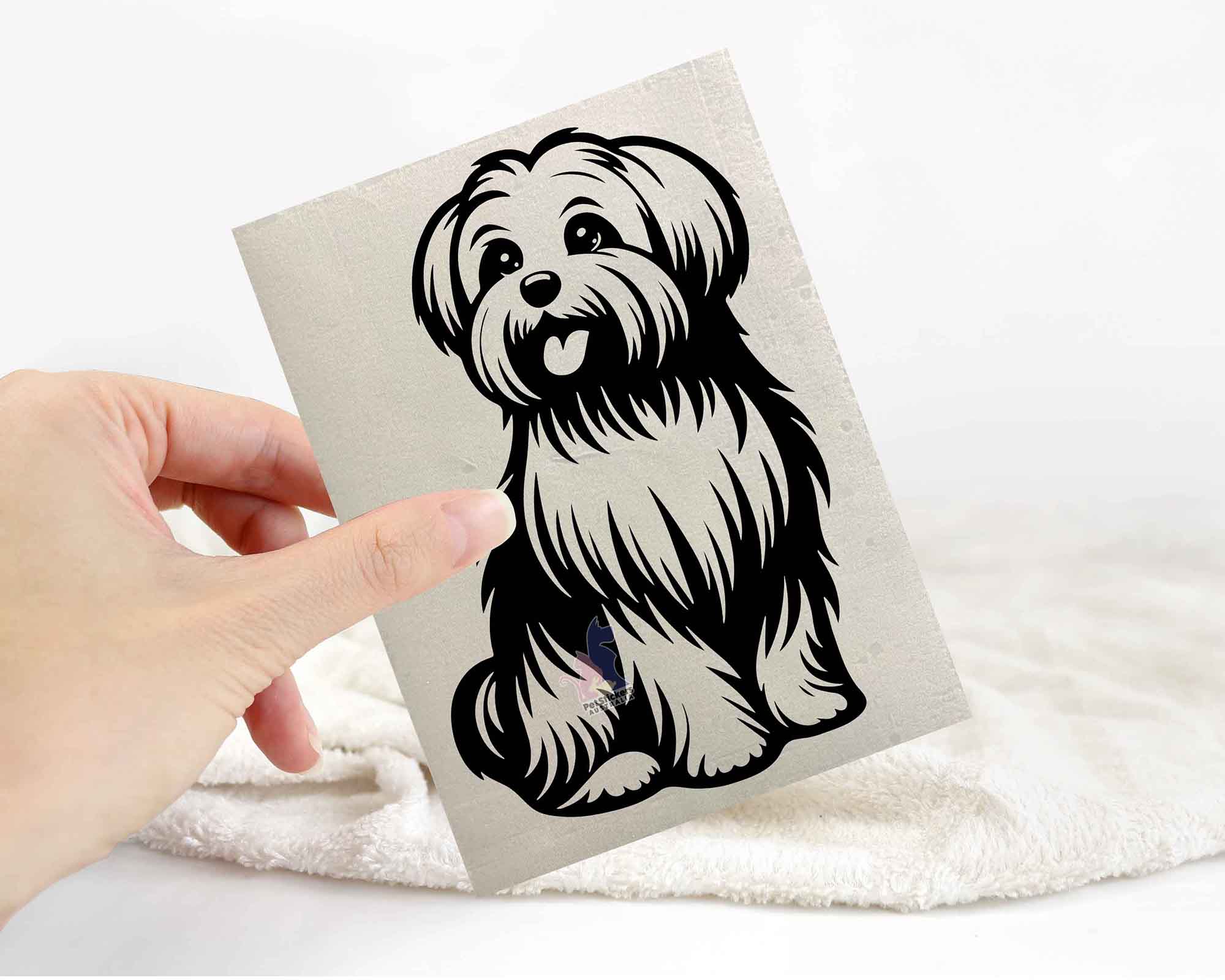 Maltese Stickers | Dog Stickers For Cars Australia – Pet Stickers Australia