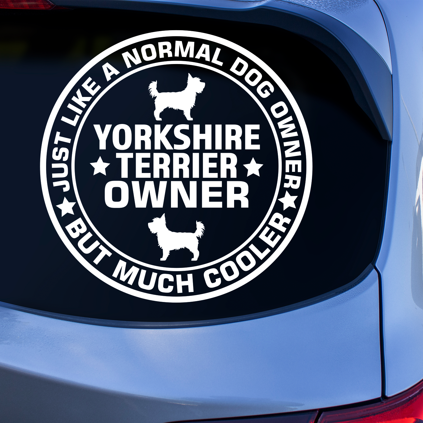 Yorkshire Terrier Dog Owner Sticker | Cooler Than Normal Owner – Pet ...