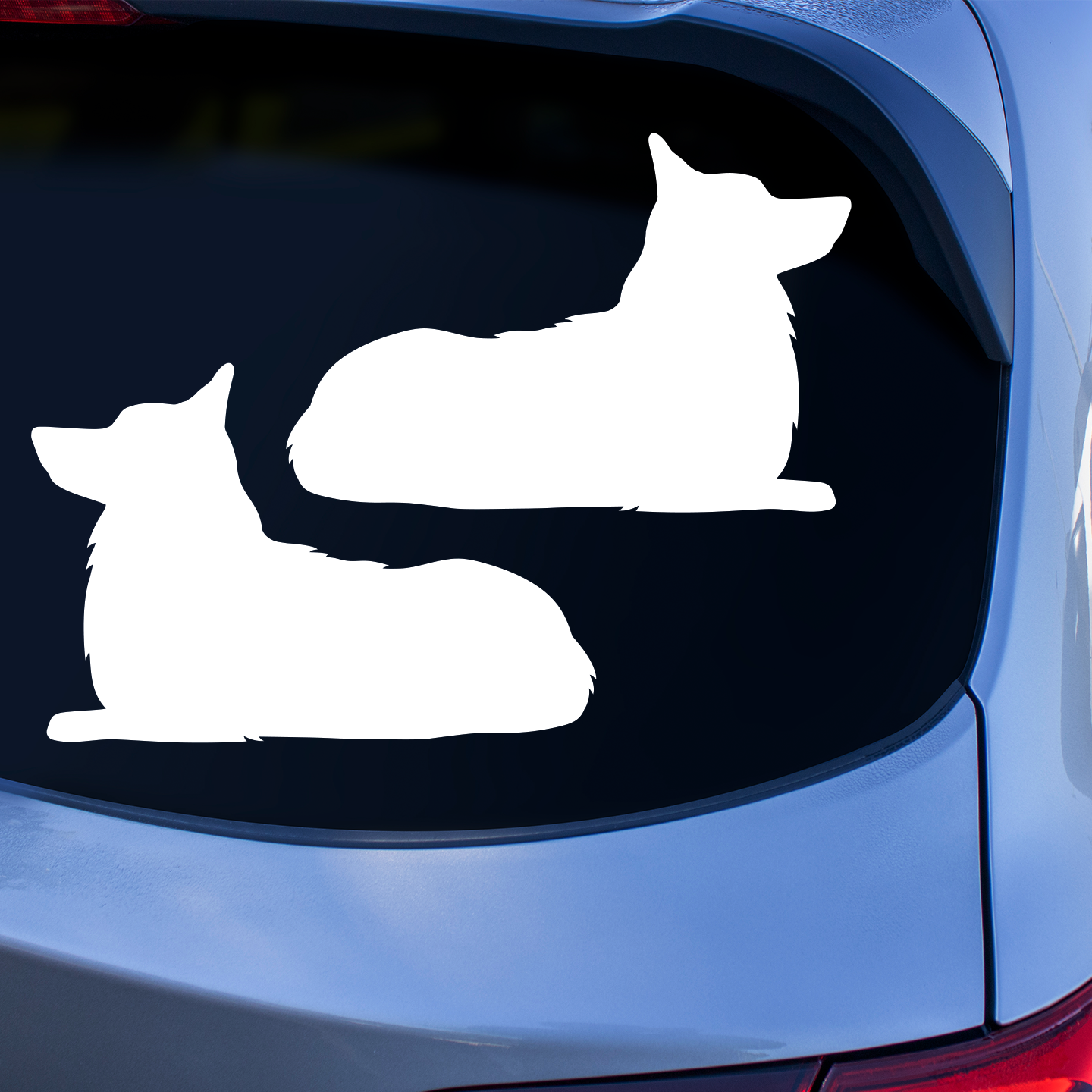 Corgi Silhouette Stickers | Dog Stickers For Cars Australia – Pet ...