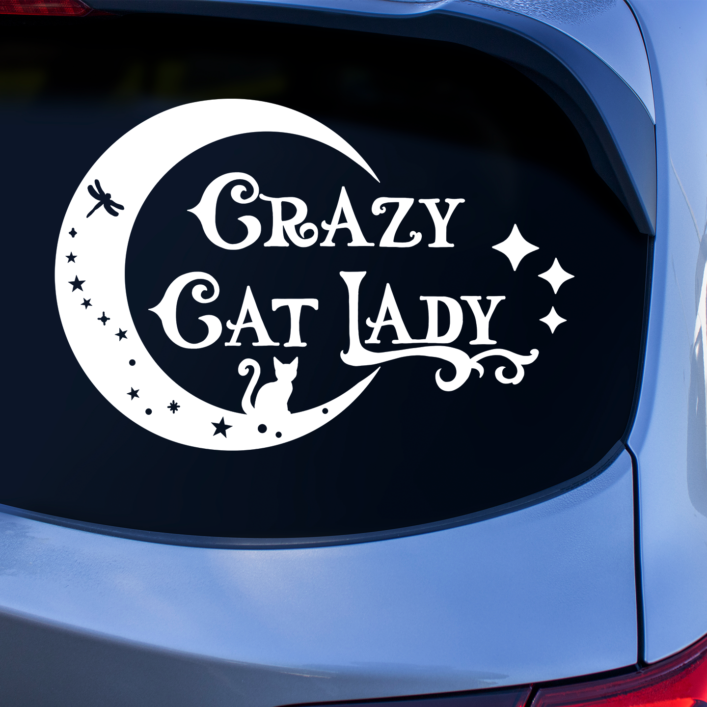 Crazy Cat Lady Sticker | Witchy Stickers For Cars Australia – Pet ...
