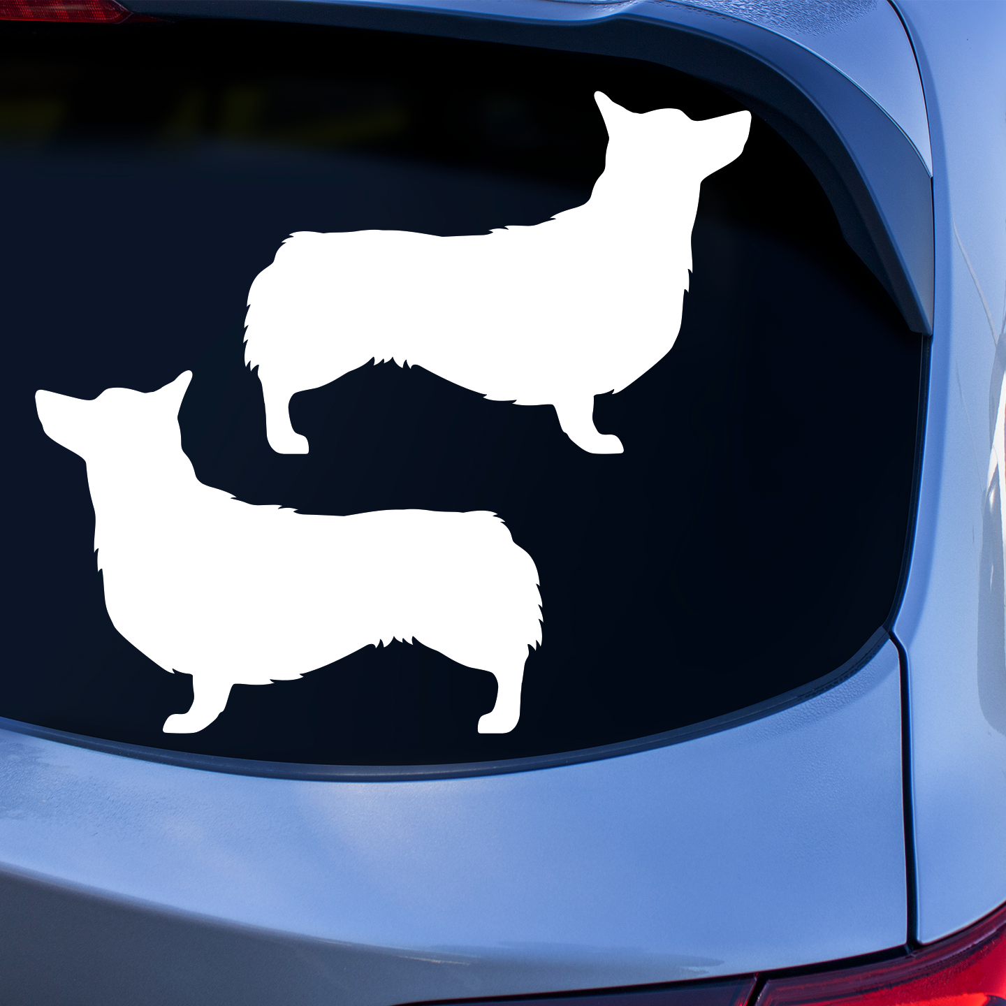 Corgi Silhouette Stickers | Dog Stickers For Cars Australia – Pet ...