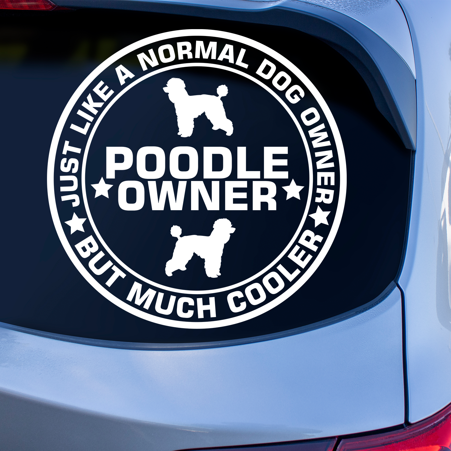 Poodle Owner Sticker | Dog Stickers For Cars Australia – Pet Stickers ...
