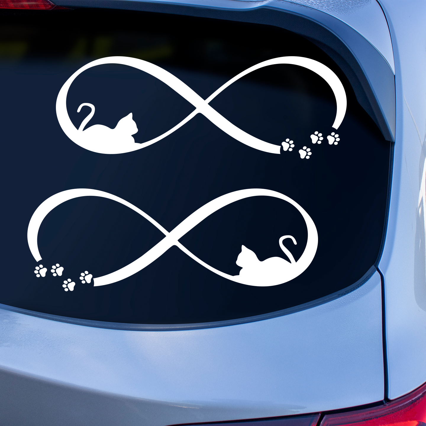 Infinity Cat Stickers | Cat Stickers For Cars Australia – Pet Stickers ...