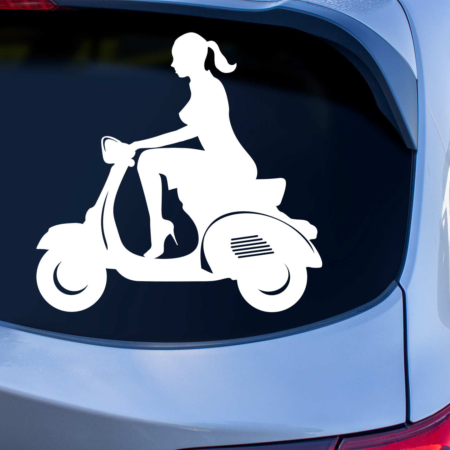 Scooter Girl Sticker | Australian Made Car Motorcycle Decals – Pet ...