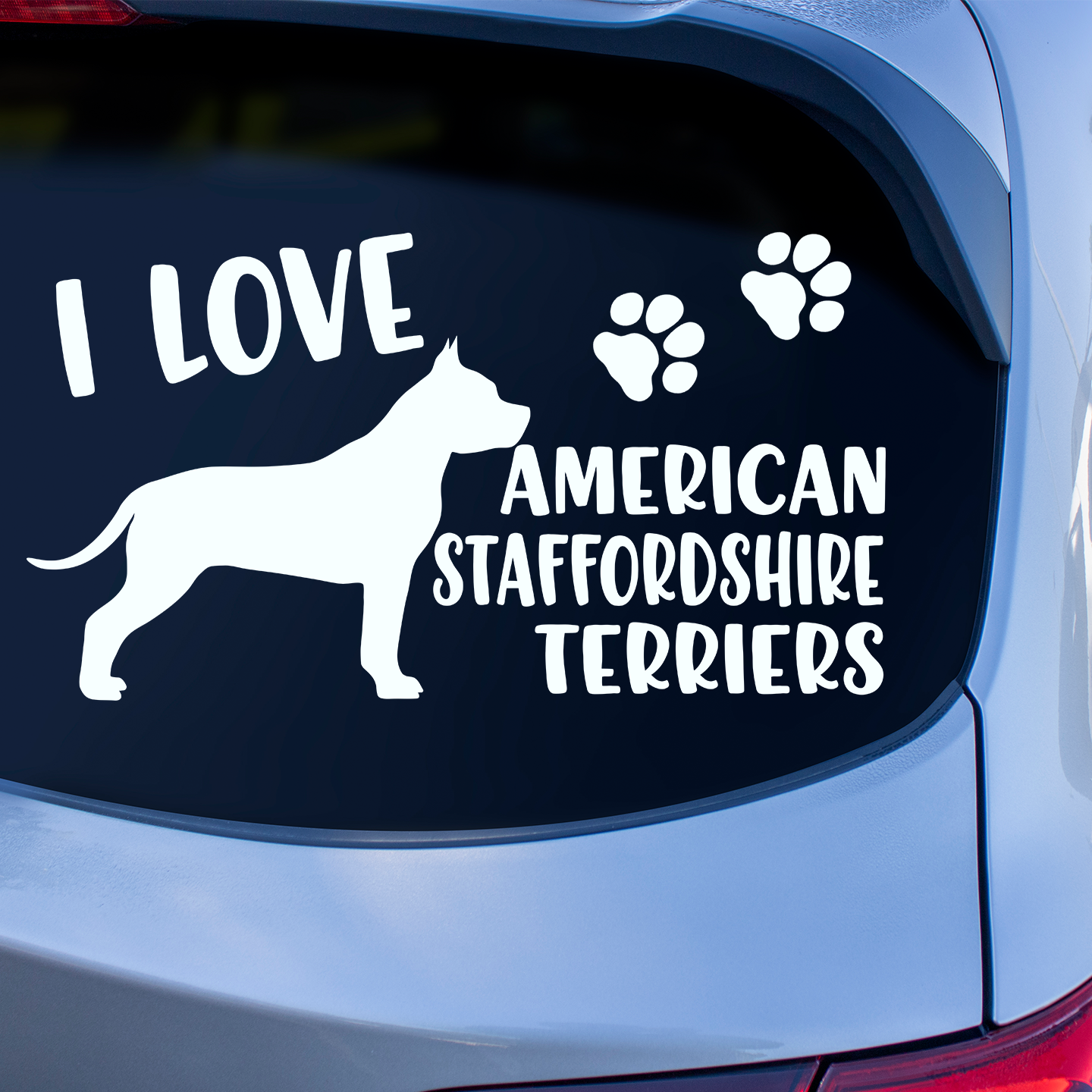 American Staffordshire Sticker | Dog Stickers For Cars Australia – Pet ...