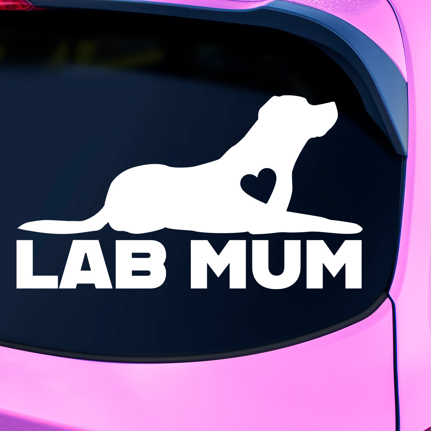 Lab Mum - Labrador Retriever Sticker | Dog Stickers Australia – Pet ...