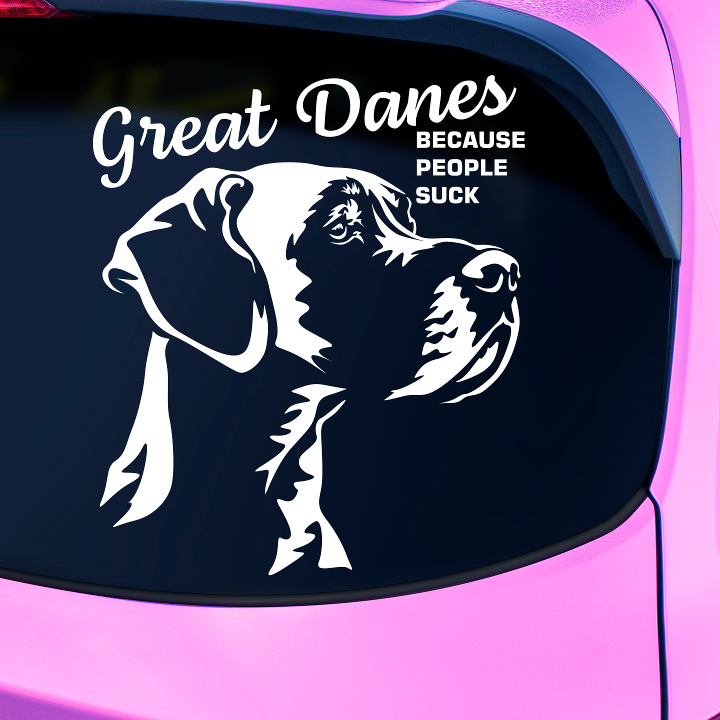 Great Dane Sticker | Dog Stickers For Cars Australia – Pet Stickers ...