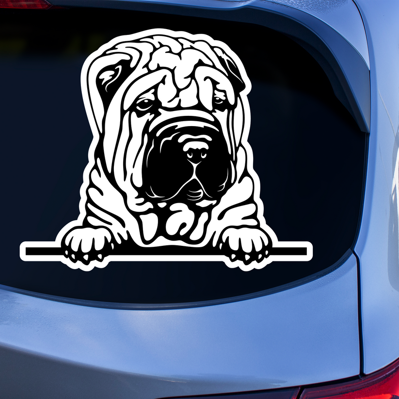 Shar Pei Sticker | Dog Stickers For Cars Australia – Pet Stickers Australia