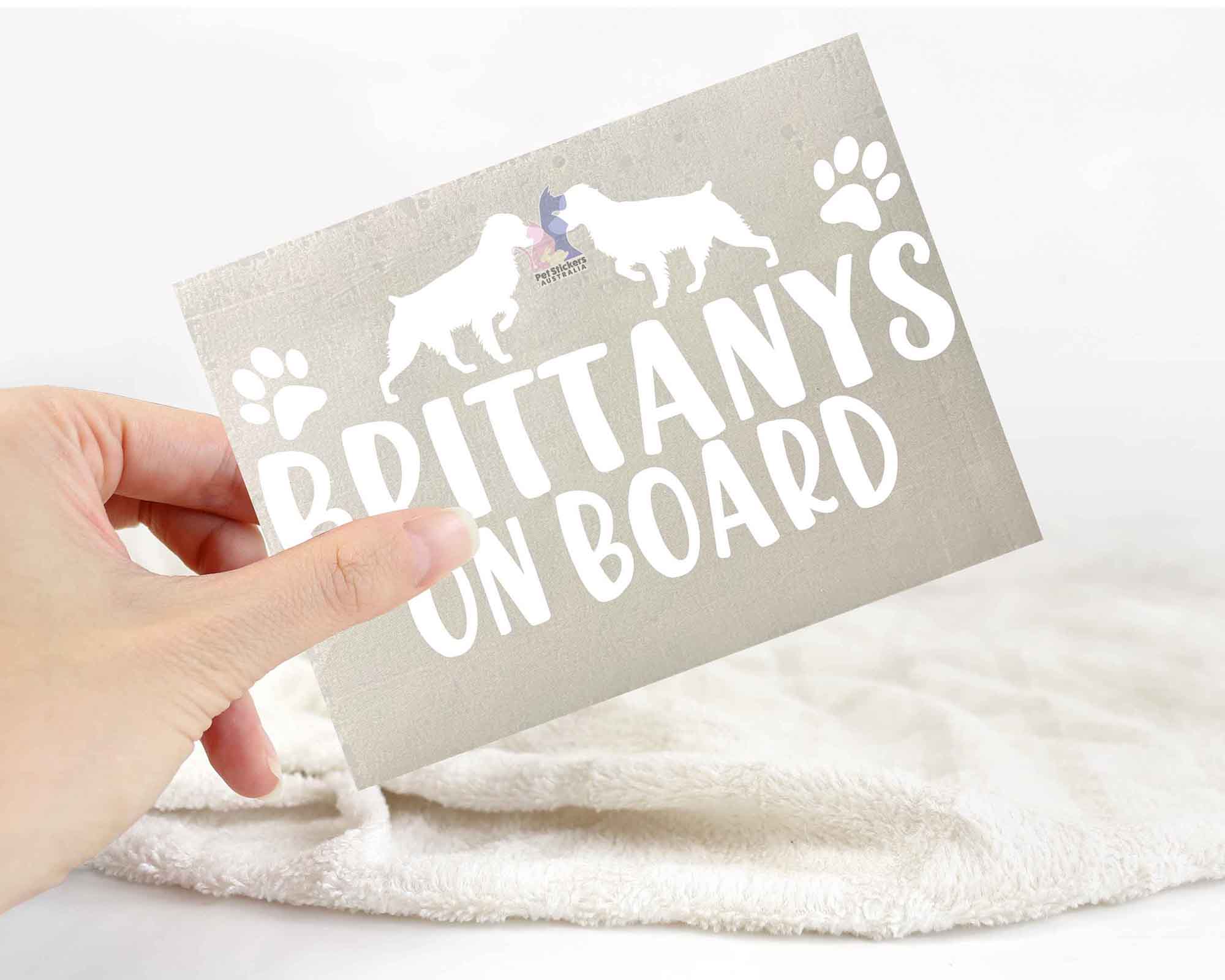 Brittany Dog Stickers | Car Bumper Stickers Australia – Pet Stickers ...