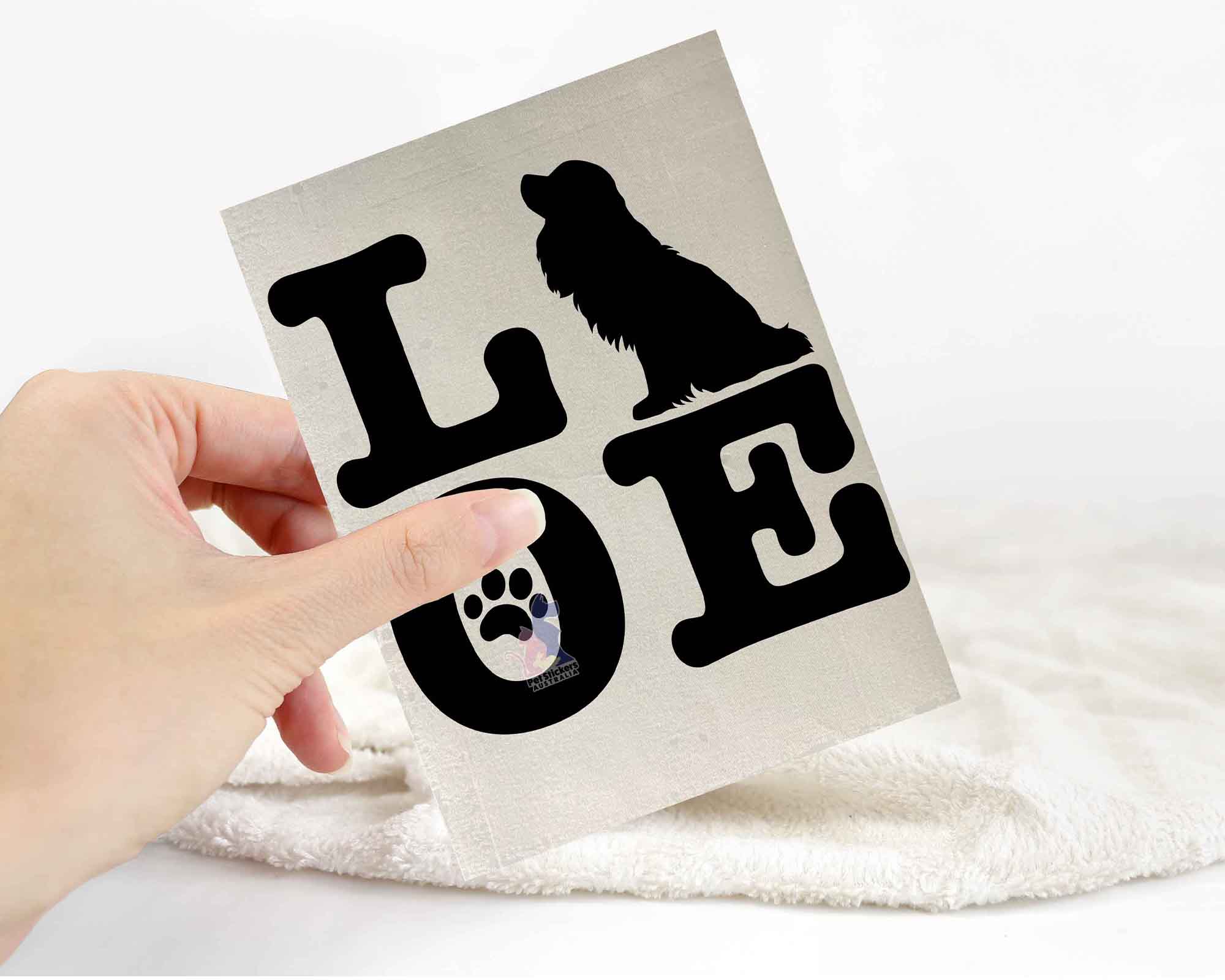 Love Cavalier King Charles Spaniel Dog Sticker | Dog Stickers – Pet ...