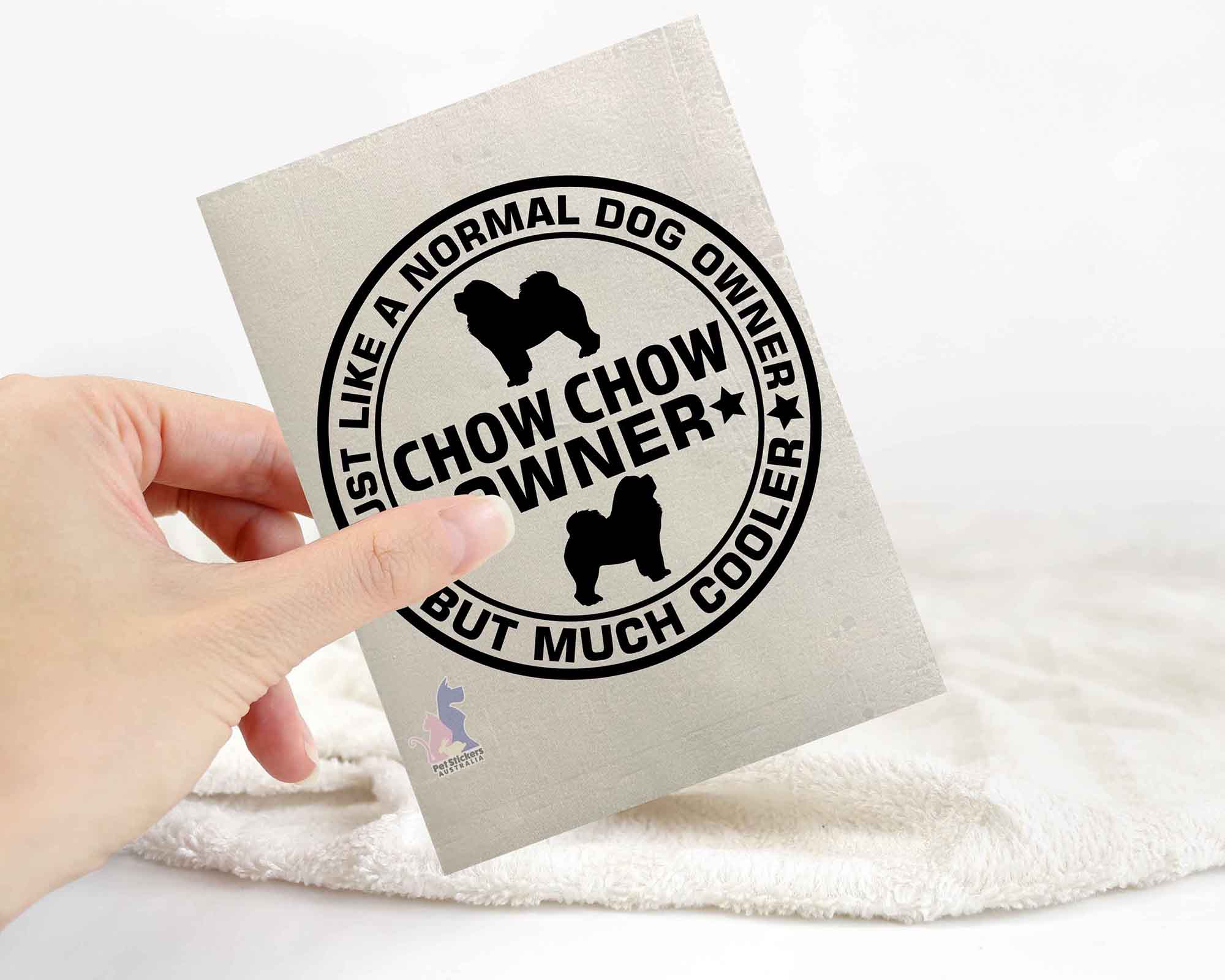 Chow Chow Sticker | Australian Made Dog Car Decals – Pet Stickers Australia