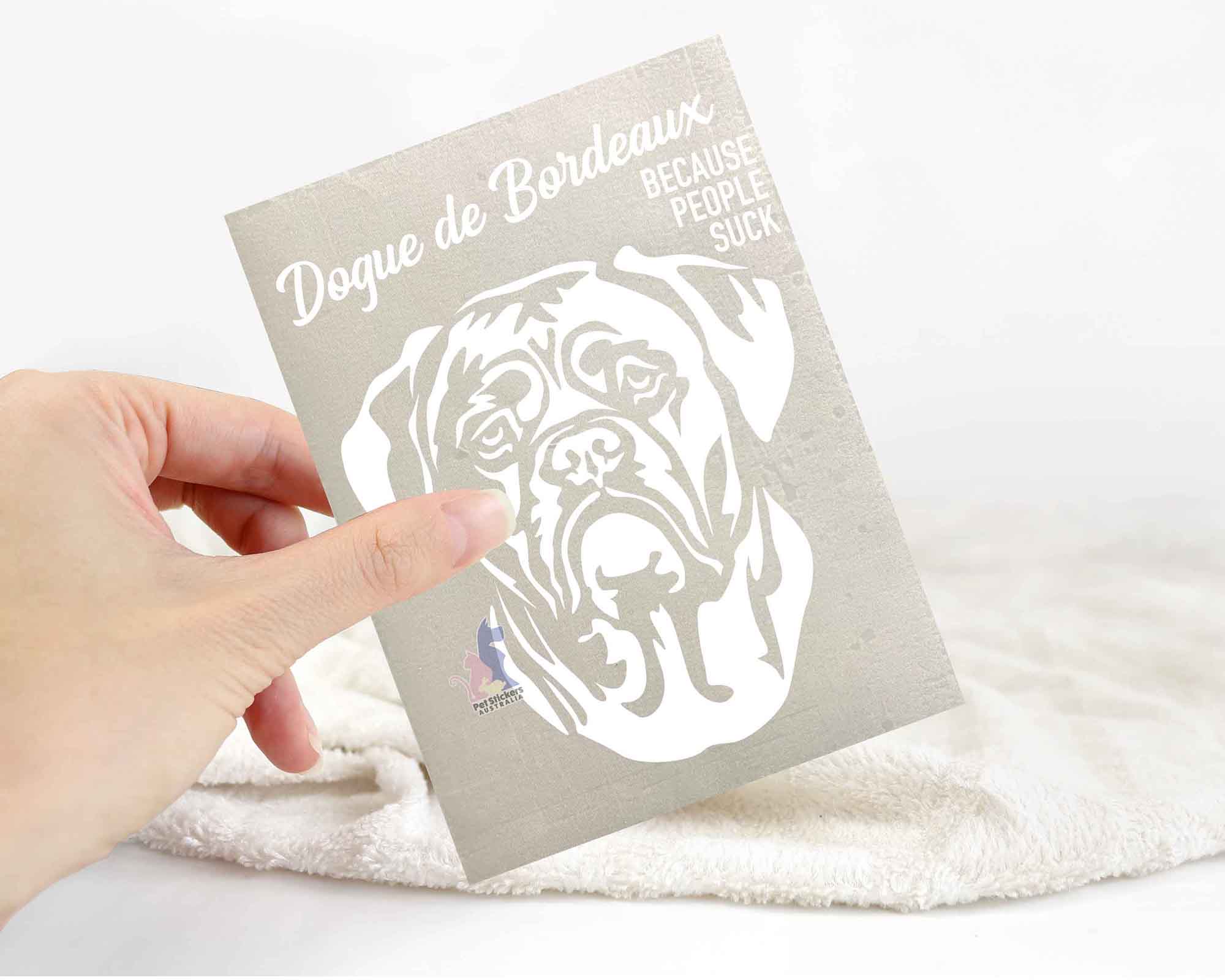 Dogue de Bordeaux Sticker | Dog Stickers For Cars Australia – Pet ...