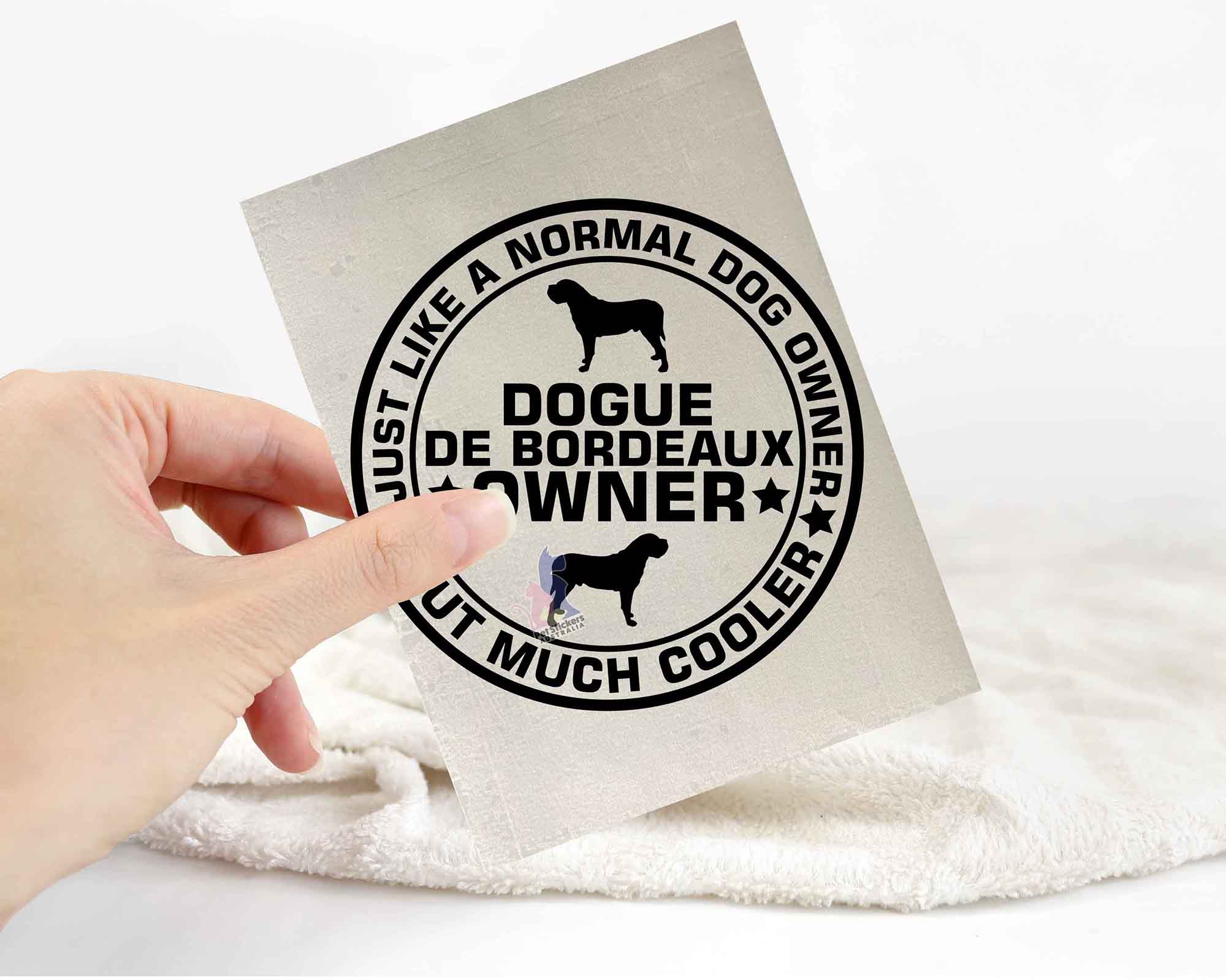 Dogue de Bordeaux Owner Sticker | Dog Stickers Cars Australia – Pet ...