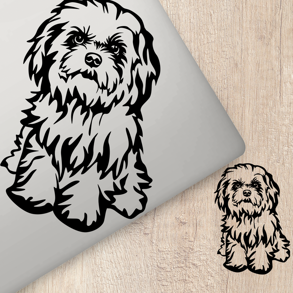 Havanese Sticker | Dog Stickers For Cars Australia – Pet Stickers Australia