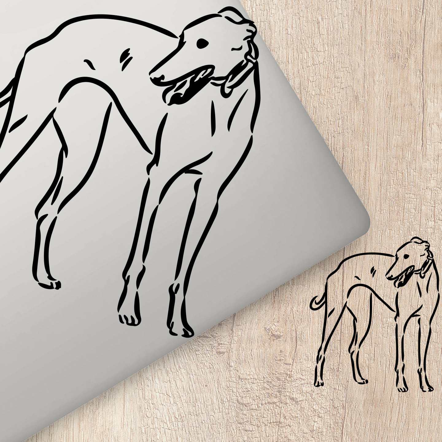 Greyhound Sticker | Dog Stickers For Cars Australia – Pet Stickers ...