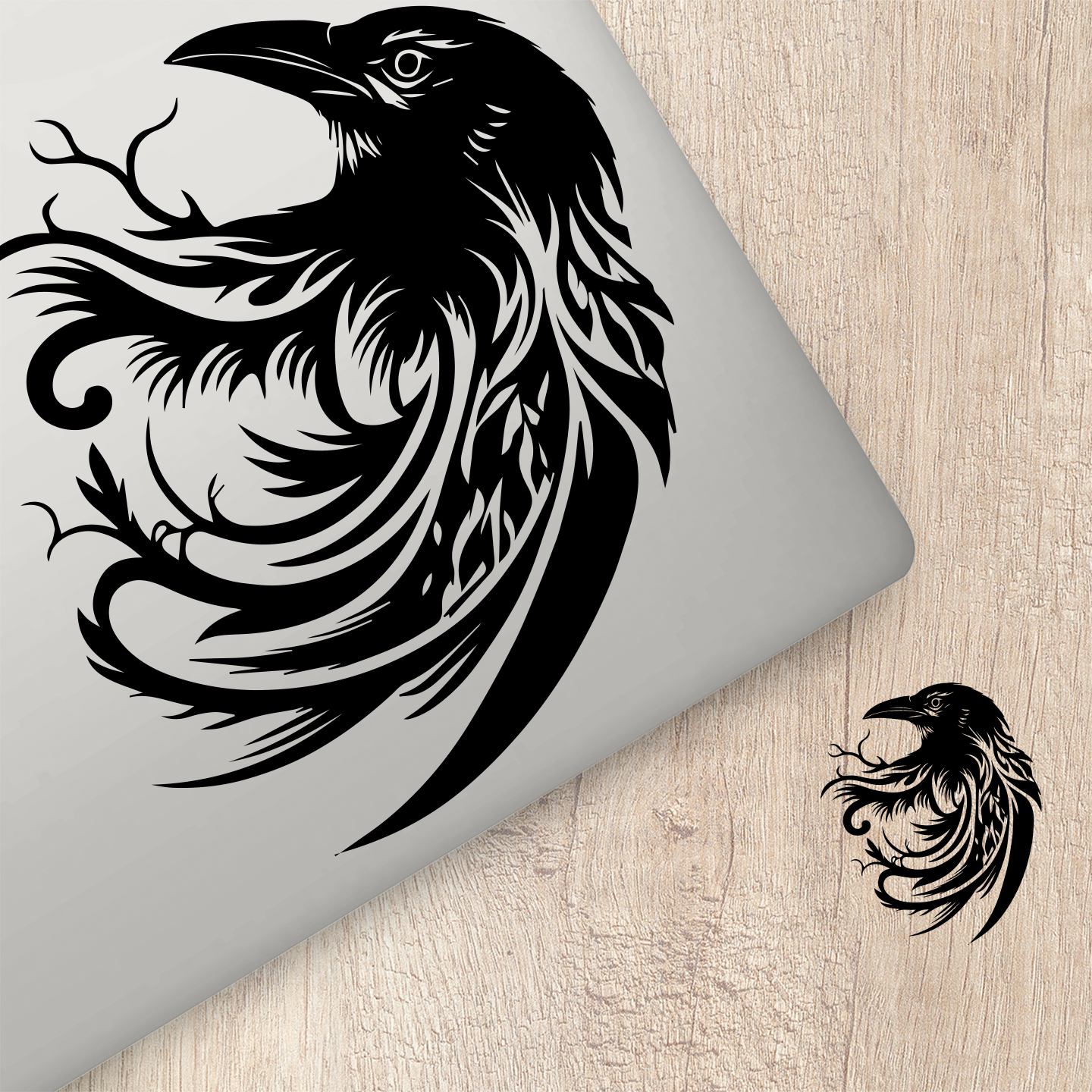 Black Raven Sticker | Crow Stickers For Cars Australia – Pet Stickers ...