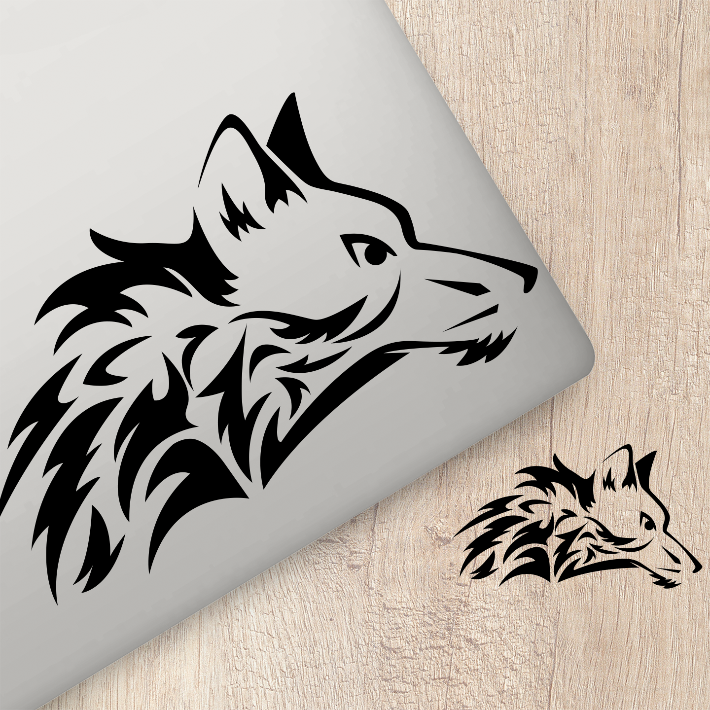 Tribal Wolf Sticker | Wolf Stickers For Cars Australia – Pet Stickers ...