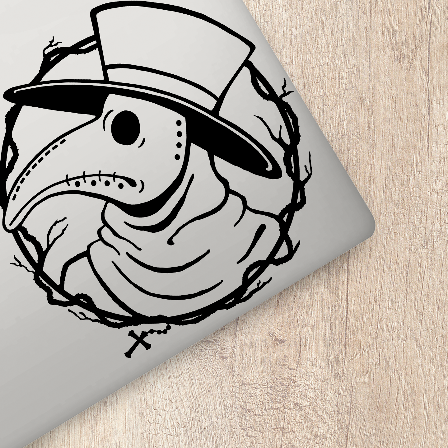Plague Doctor Sticker | Pagan Witchy Stickers For Cars – Pet Stickers ...