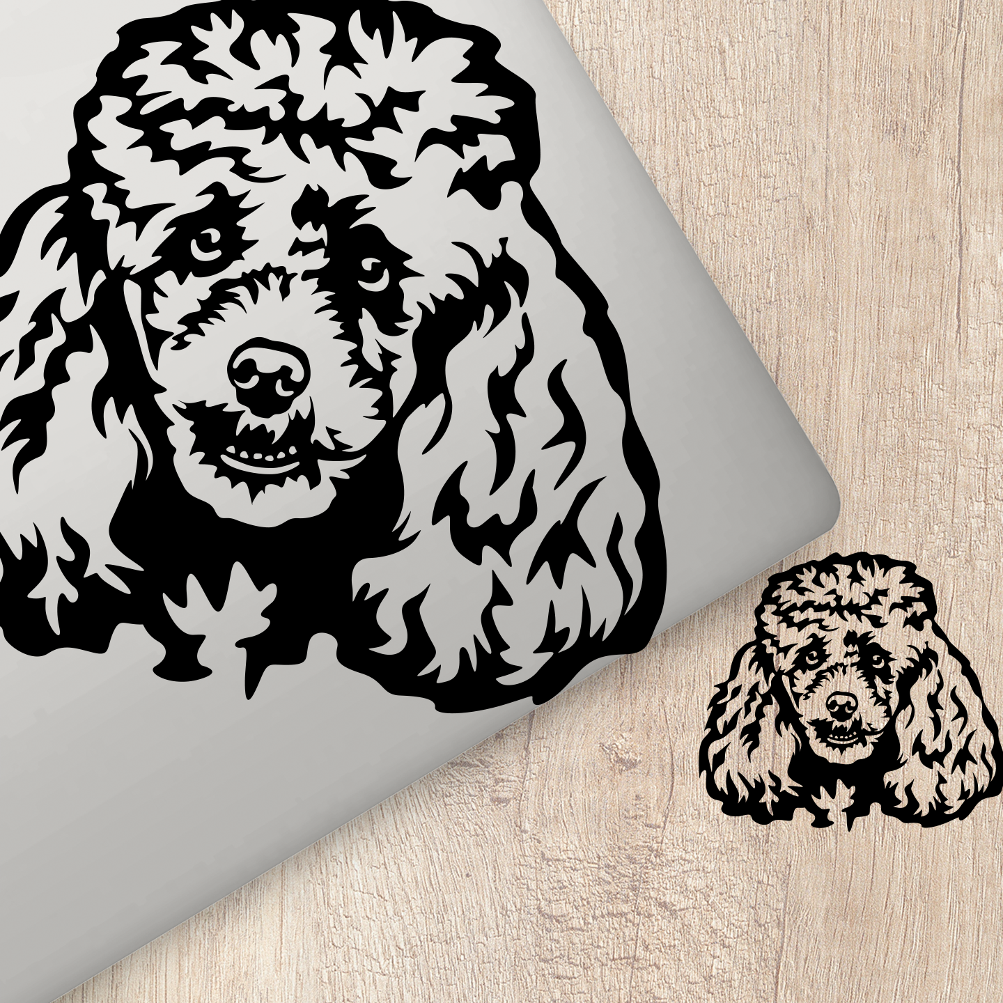 Poodle Sticker | Dog Owner Decals For Cars Australia – Pet Stickers ...