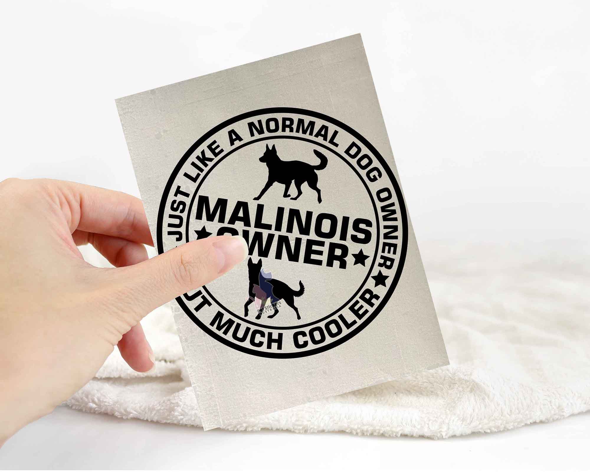 Malinois Owner Sticker | Dog Stickers For Cars Australia – Pet Stickers ...