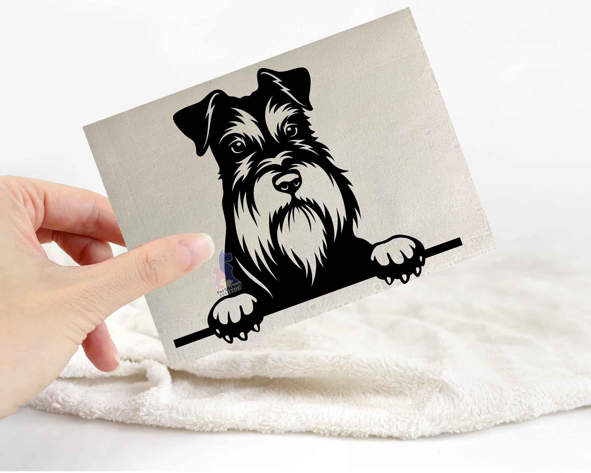 Miniature Schnauzer Sticker | Dog Lover Car Decals Australia – Pet ...