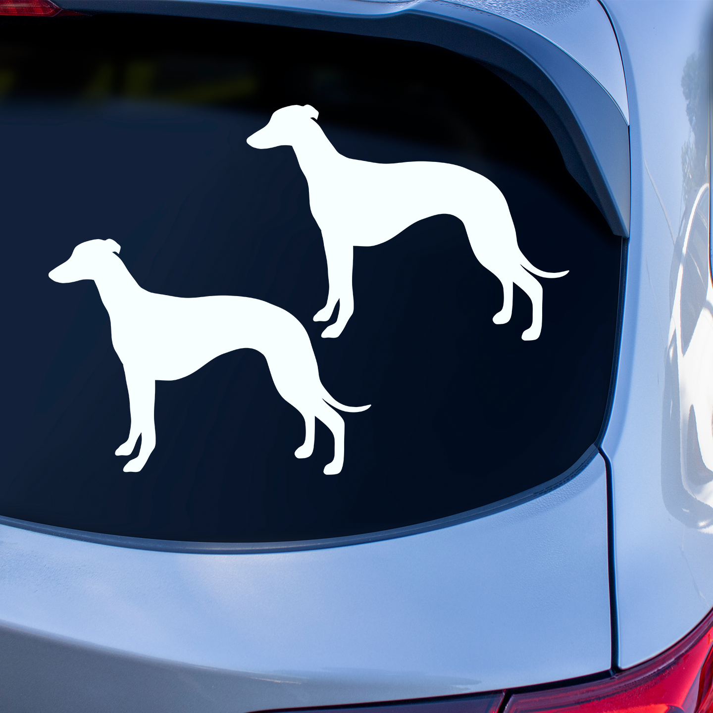 Whippet Silhouette Sticker | Dog Decals | The Naked Bike – Pet Stickers ...