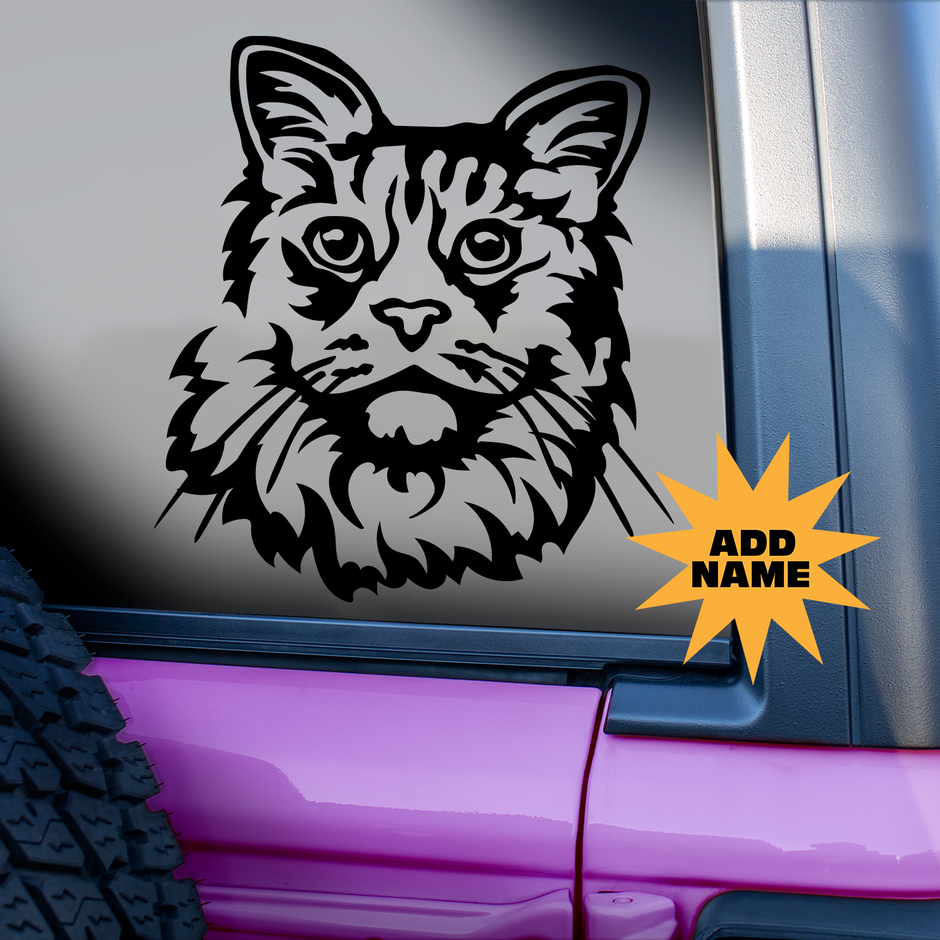 Tabby Cat Stickers | Cat Stickers For Cars Australia – Pet Stickers ...