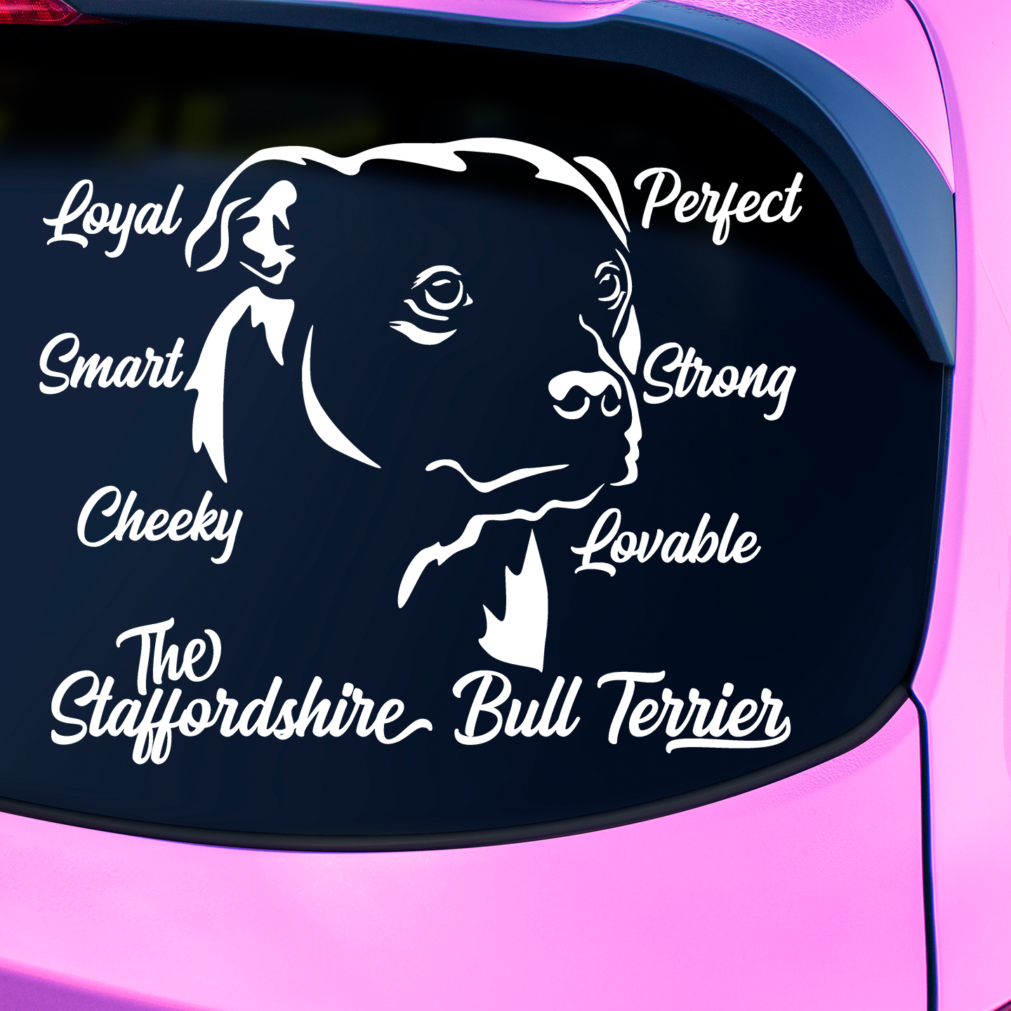 Staffordshire Bull Terrier Sticker | Staffy Personality Traits – Pet ...