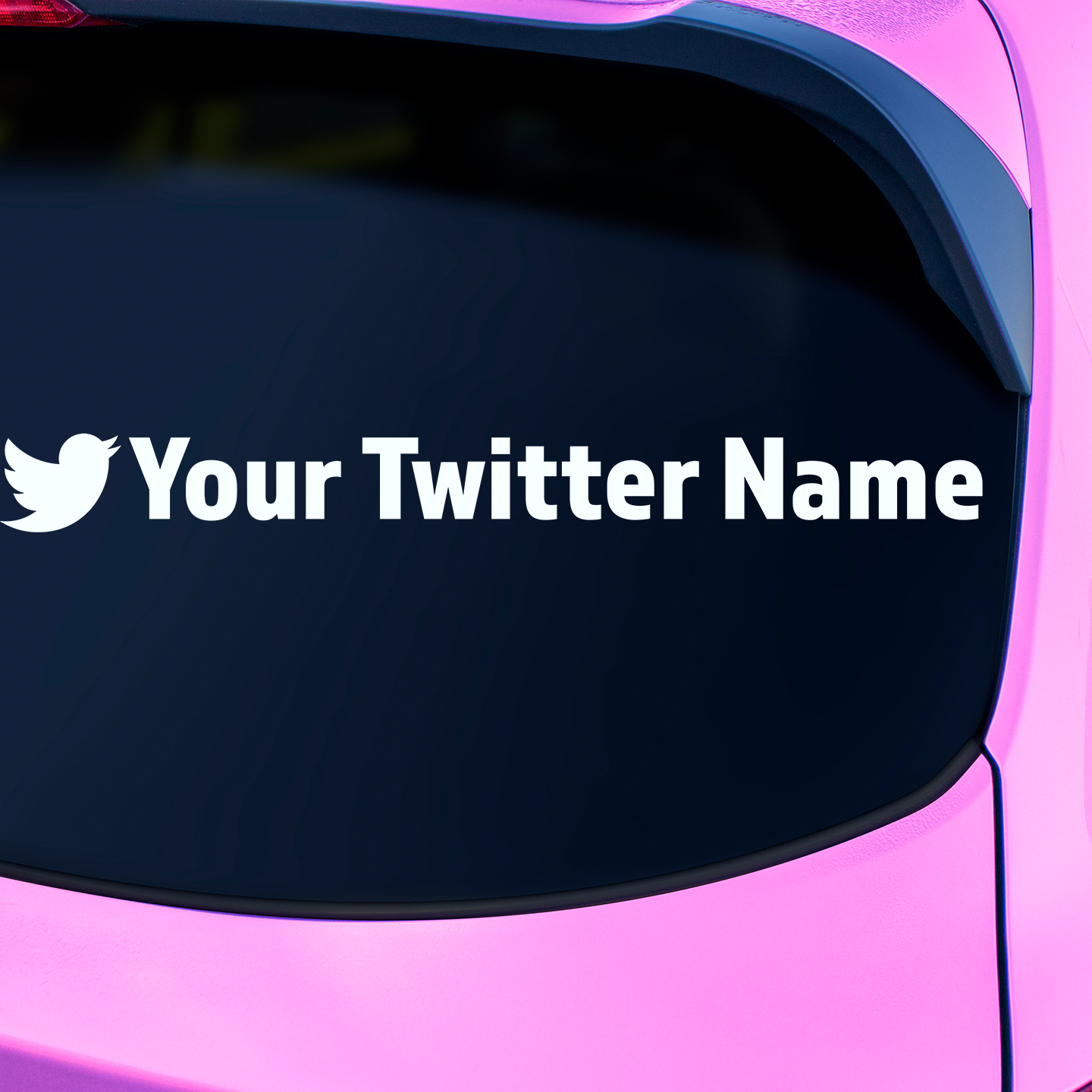 Twitter Sticker | Social Media Username Stickers – Pet Stickers Australia