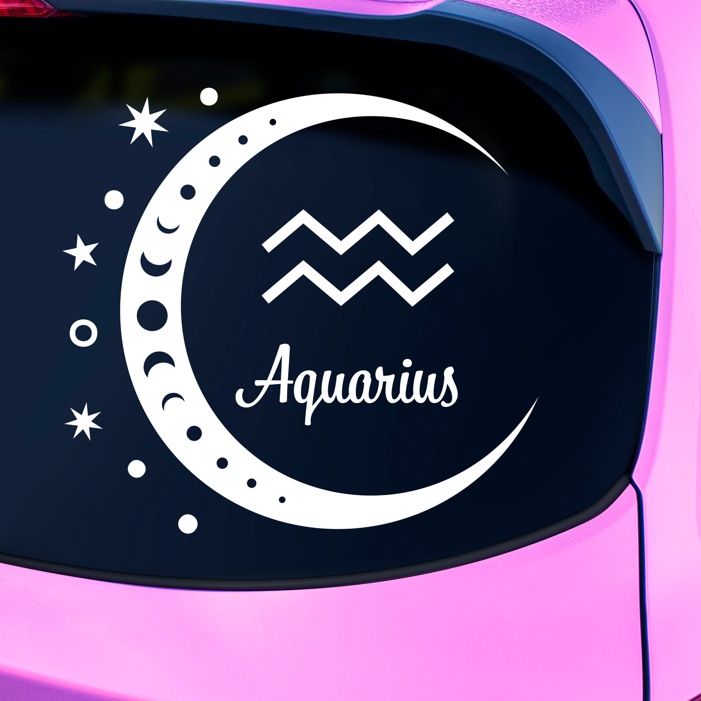 Aquarius Zodiac Sticker | Astrology Stickers For Cars Australia – Pet ...