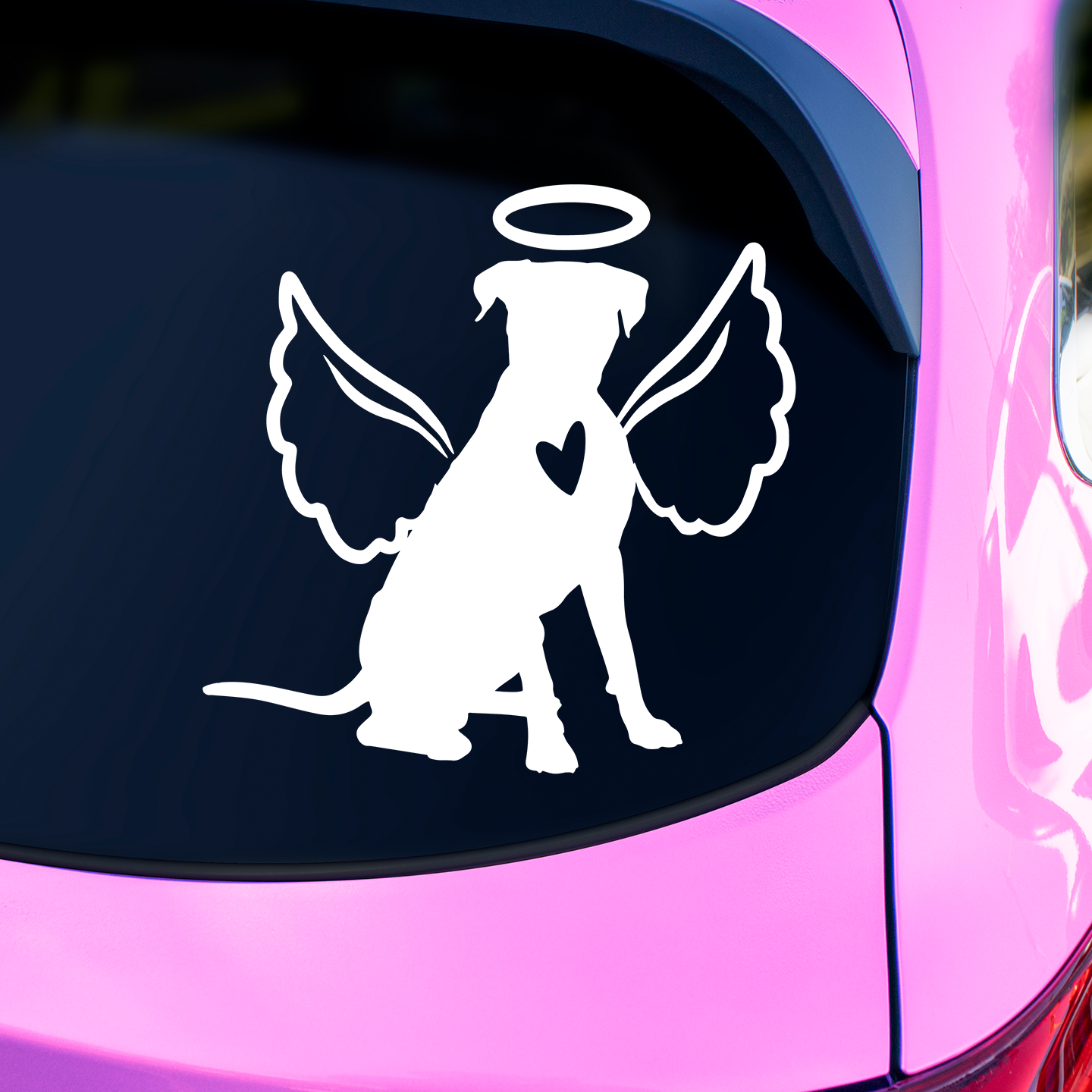 Boxer With Angel Wings Memorial Sticker | Pet Tribute Stickers – Pet ...