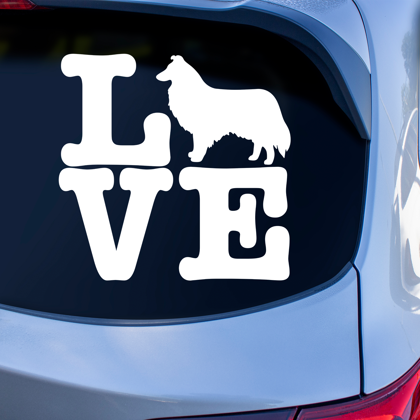 Love Rough Collie Sticker | Dog Stickers For Cars Australia – Pet ...