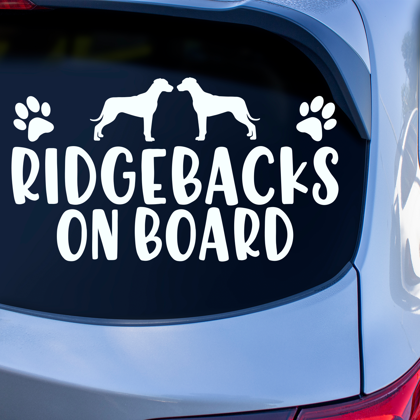 Rhodesian Ridgebacks On Board Sticker | Dog Decals Australia – Pet ...