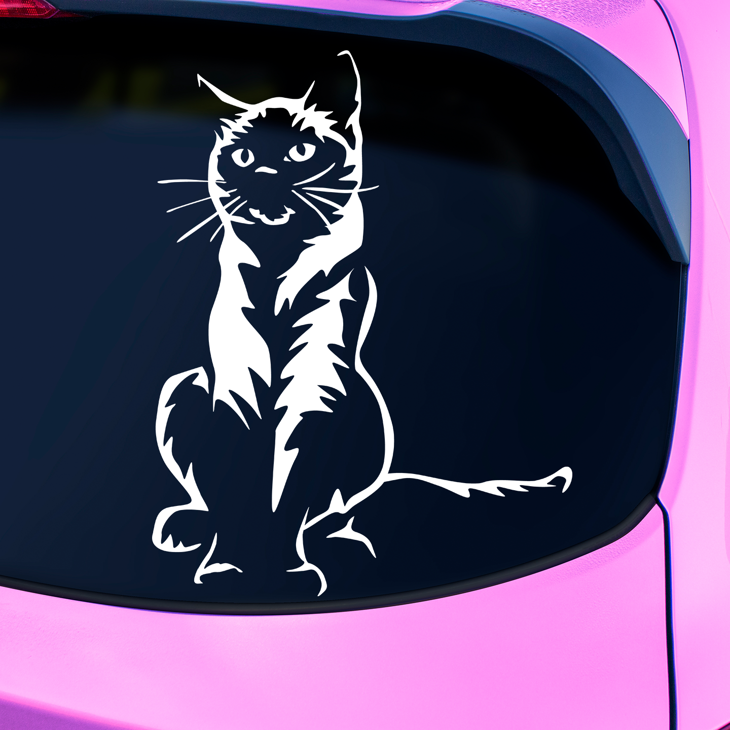 Siamese Cat Sticker | Cat Stickers For Cars Australia – Pet Stickers ...
