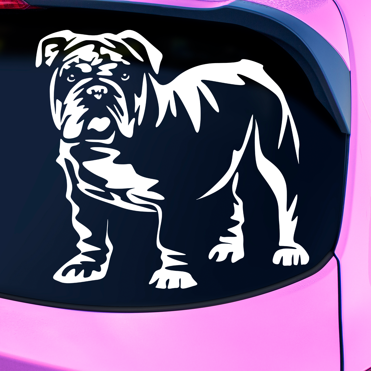 Bulldog Sticker | Dog Stickers For Cars Australia – Pet Stickers Australia
