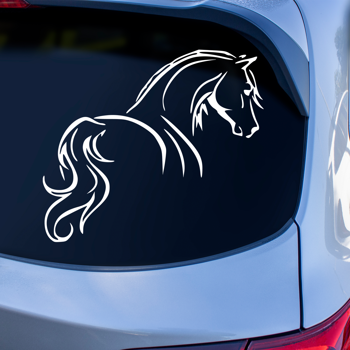 Horse Sticker | Minimalist Horse Stickers For Cars Floats Trailers ...