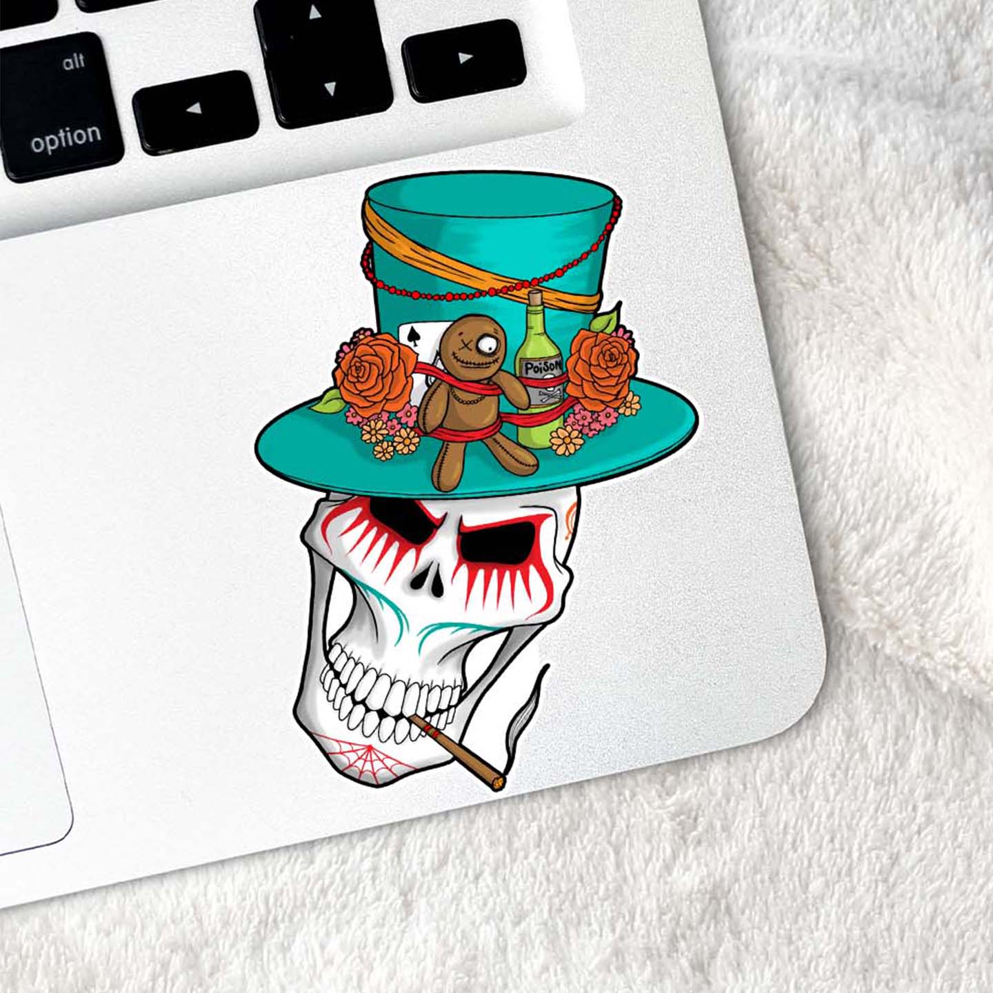 Voodoo Skull Sticker | Laptop Phone Stickers Australia – Pet Stickers ...