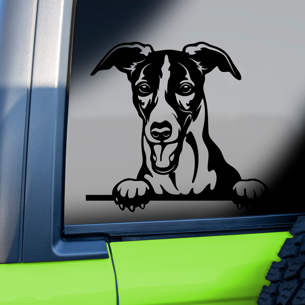 Whippet Sticker | Dog Stickers For Tinted Car Windows – Pet Stickers ...