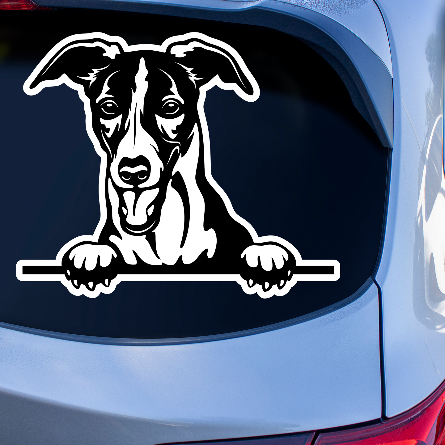 Whippet Sticker | Dog Stickers For Tinted Car Windows – Pet Stickers ...